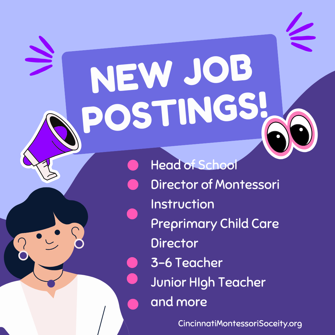 New Job Postings – Cincinnati Montessori Society